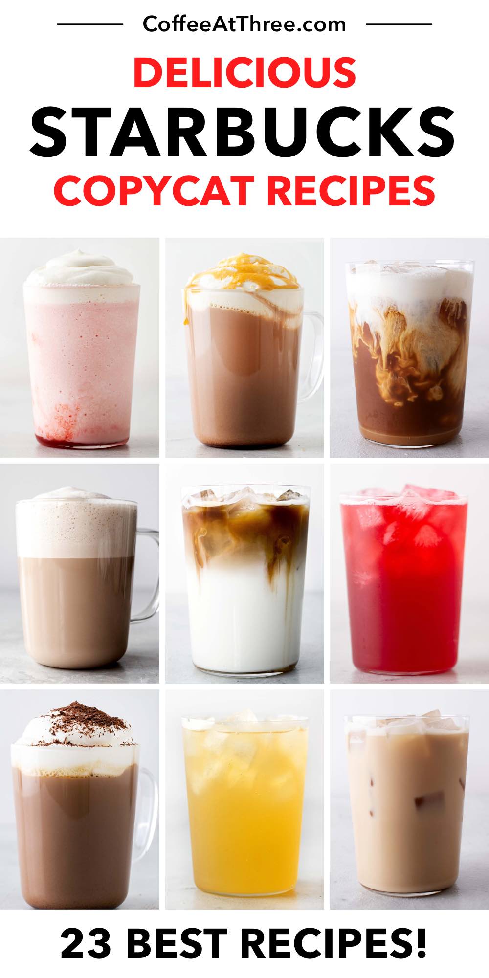 23 Starbucks Copycat Recipes - Coffee at Three