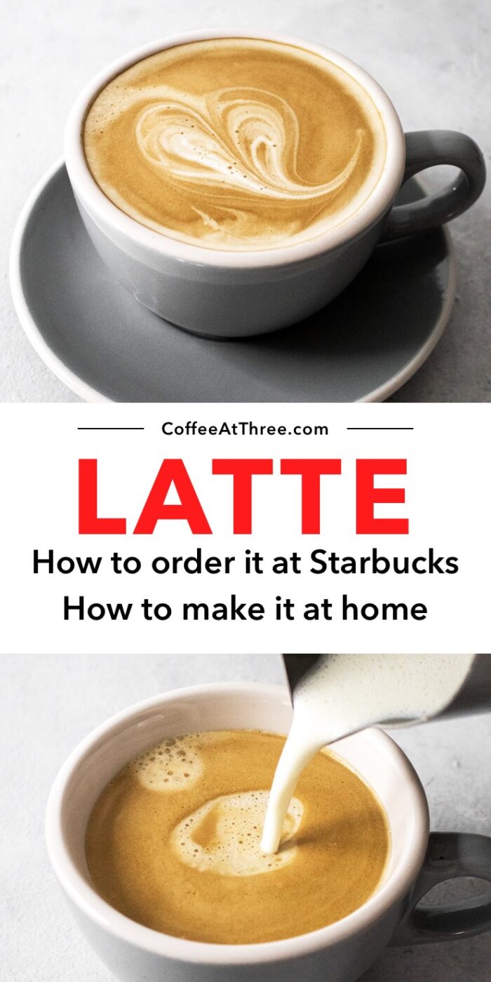 How to Make a Latte and How to Order It at Starbucks - Coffee at Three